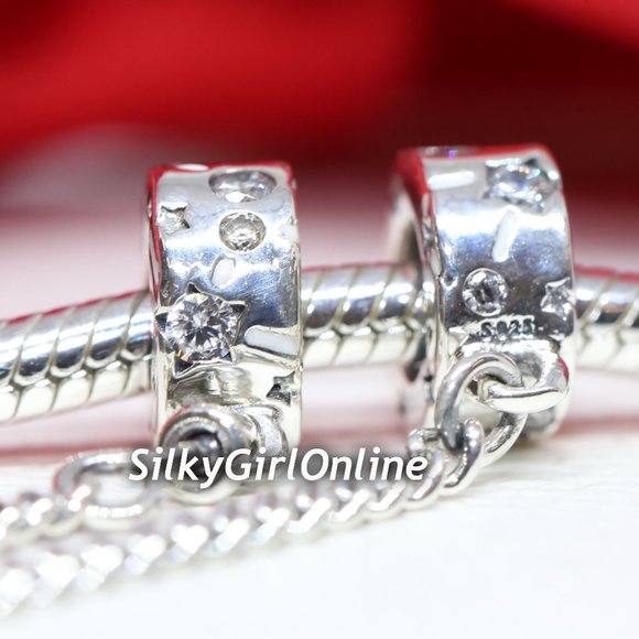 Pandora | Jewelry | Pandora Stars Galaxy Safety Chain Charm 7901c0105 ...